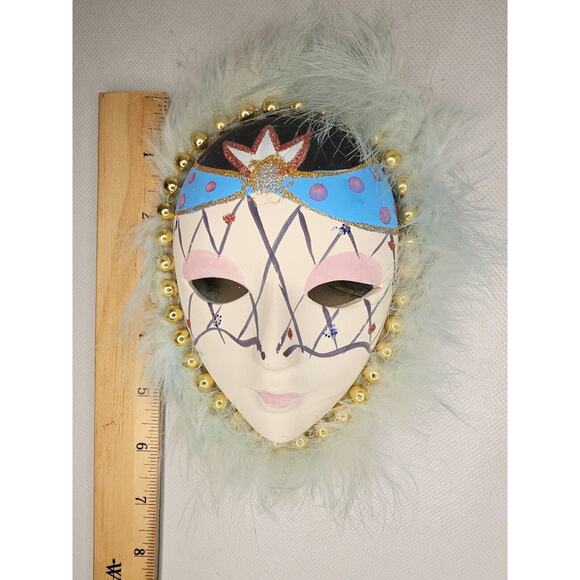 Unbranded | Wall Decor | Ceramic Painted Mardi Gras Hanging Wall Mask ...